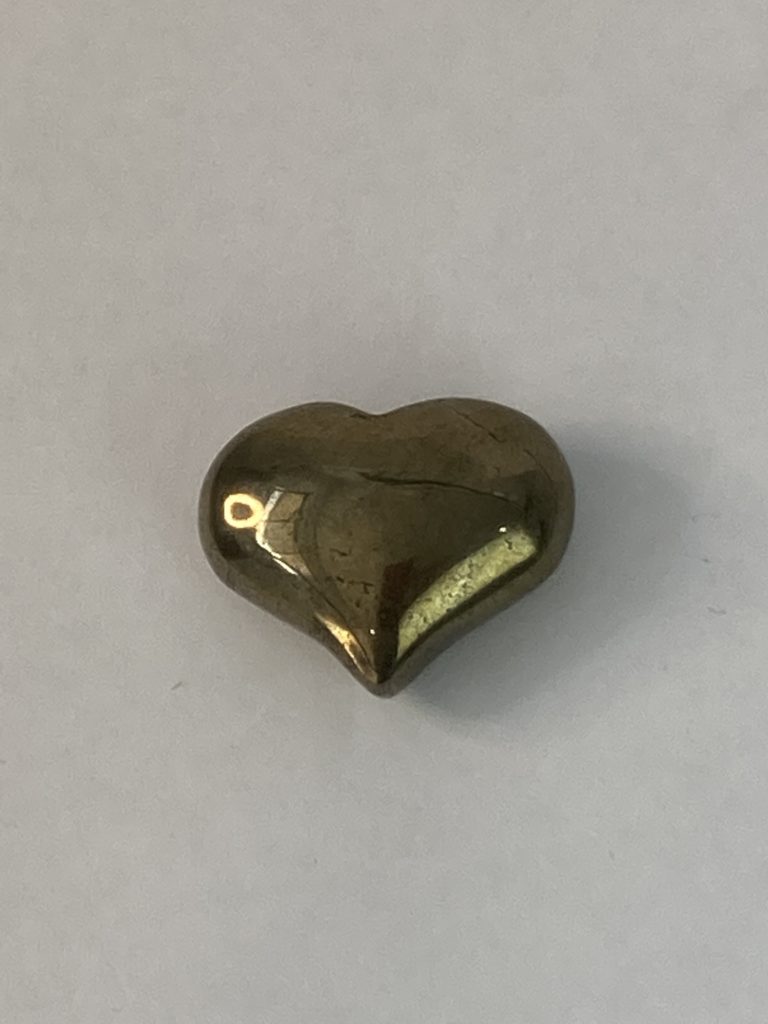 Mini Pyrite Heart – Mineral Love